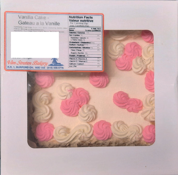 Van Straten Vanilla Cake – Continental Specialties - Strathroy Deli